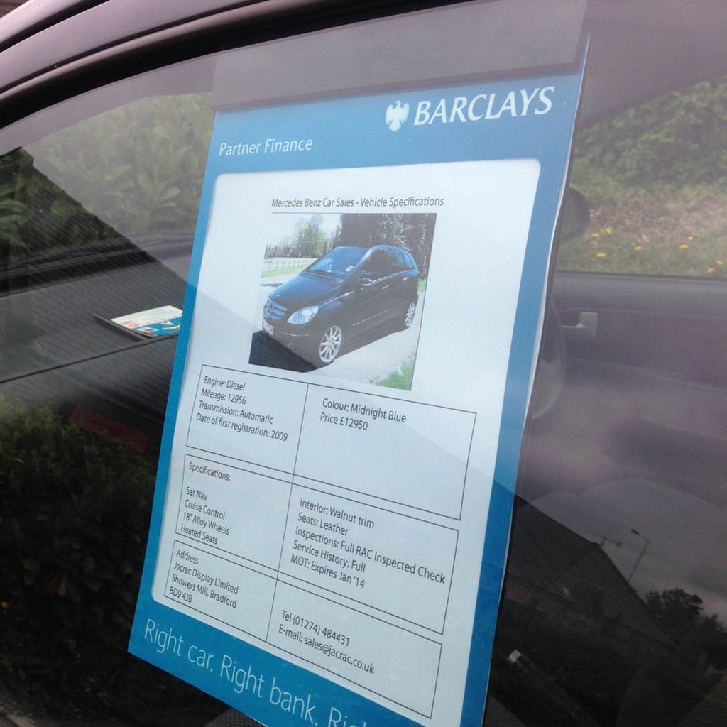 Jacrac Display — Bespoke Car/LCV Specification Units